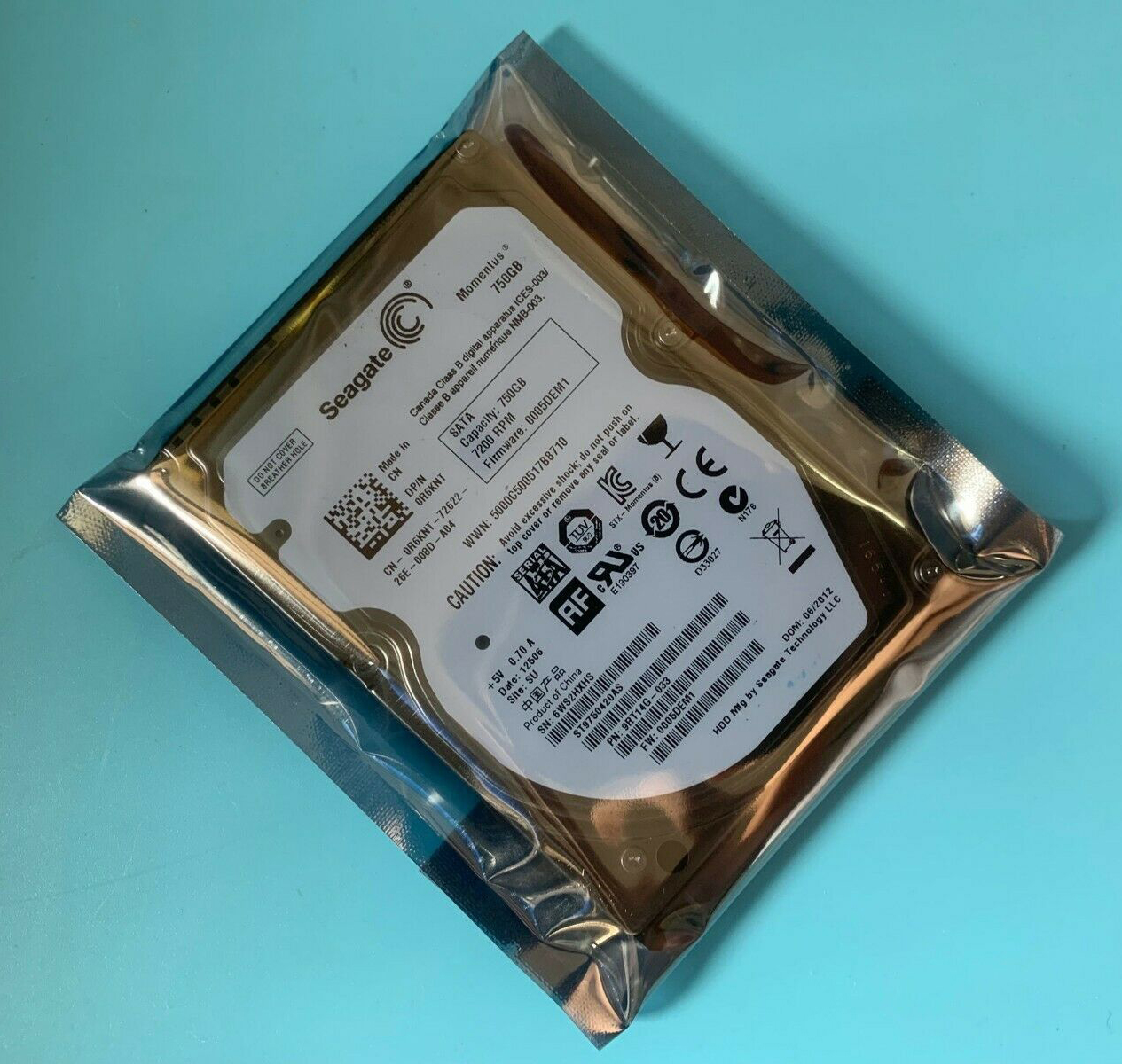Seagate ST9750420AS 7200RPM random 750GB 2.5" SATA II HDD Laptop Hard Drive